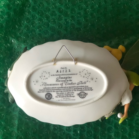 The Bradford Exchange | Other | Tinker Bell Plate Disney | Poshmark